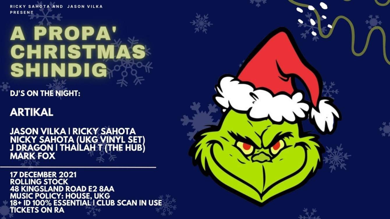 Jason Vilka & Ricky Sahota presents: A Propa' Xmas Shindig at Rolling ...