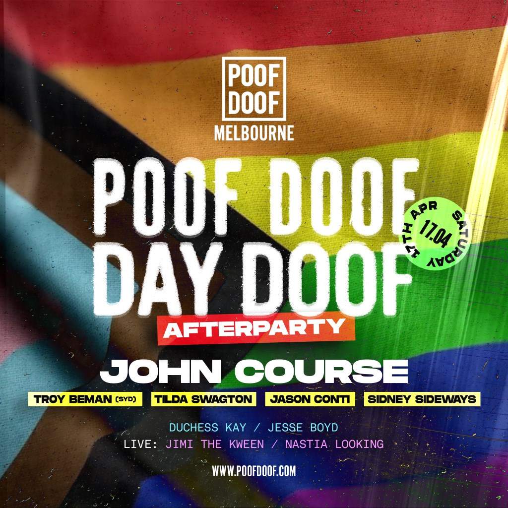 Poof Doof Melbourne: 17th April 2021 at Chasers Nightclub, Melbourne