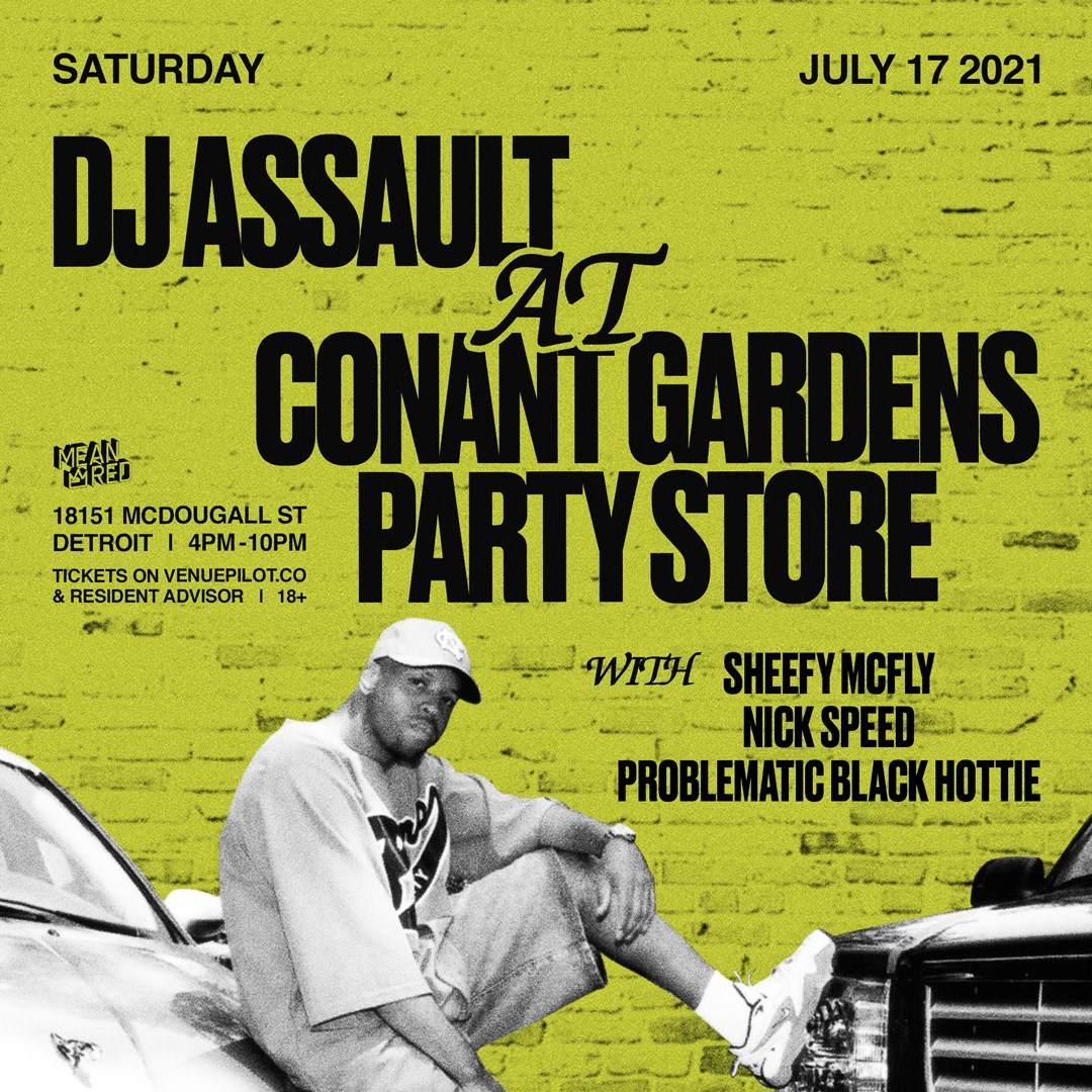 DJ Assault at Conant Gardens Party Store, Detroit