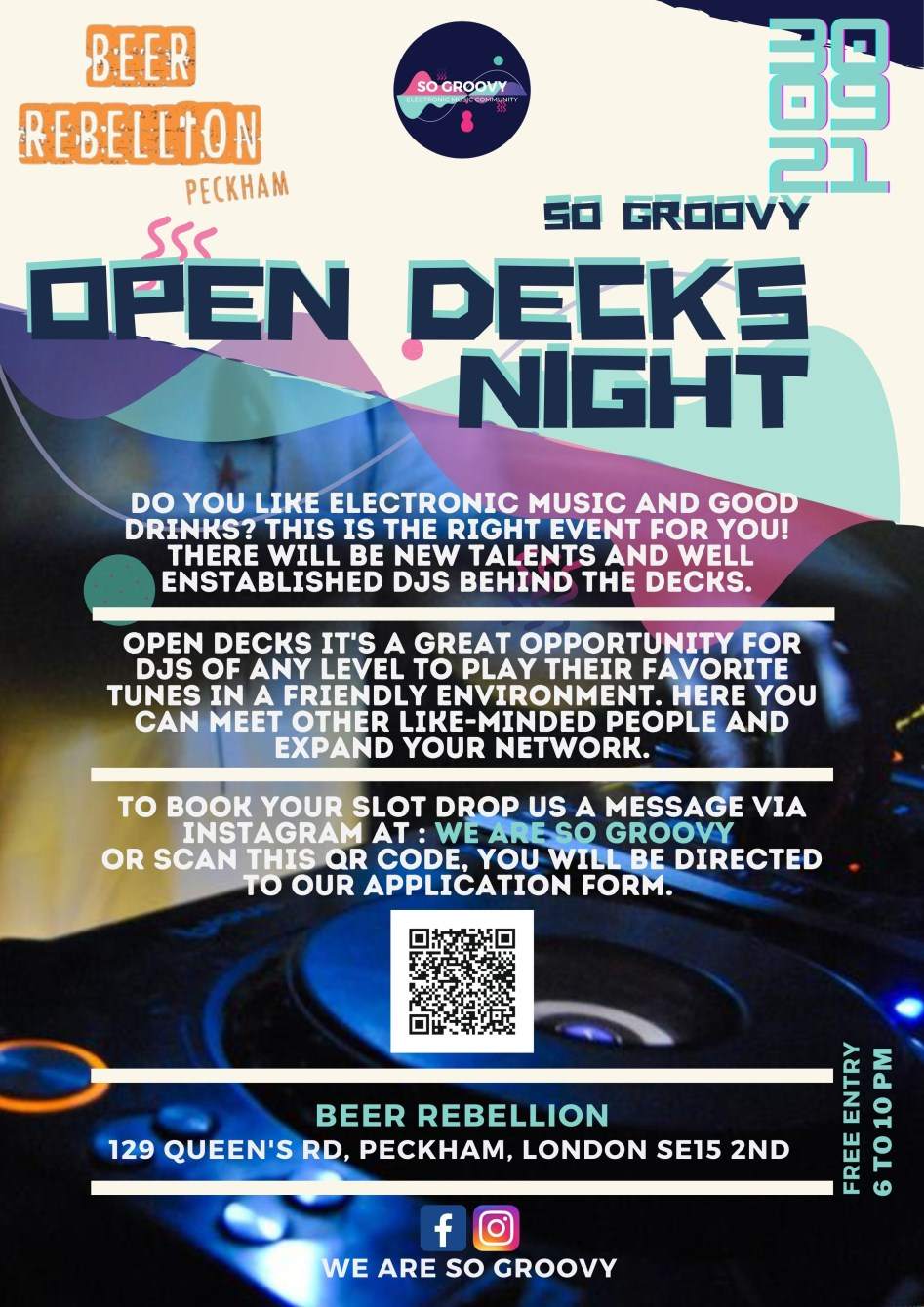 So Groovy - Open Decks Night at Beer Rebellion, London