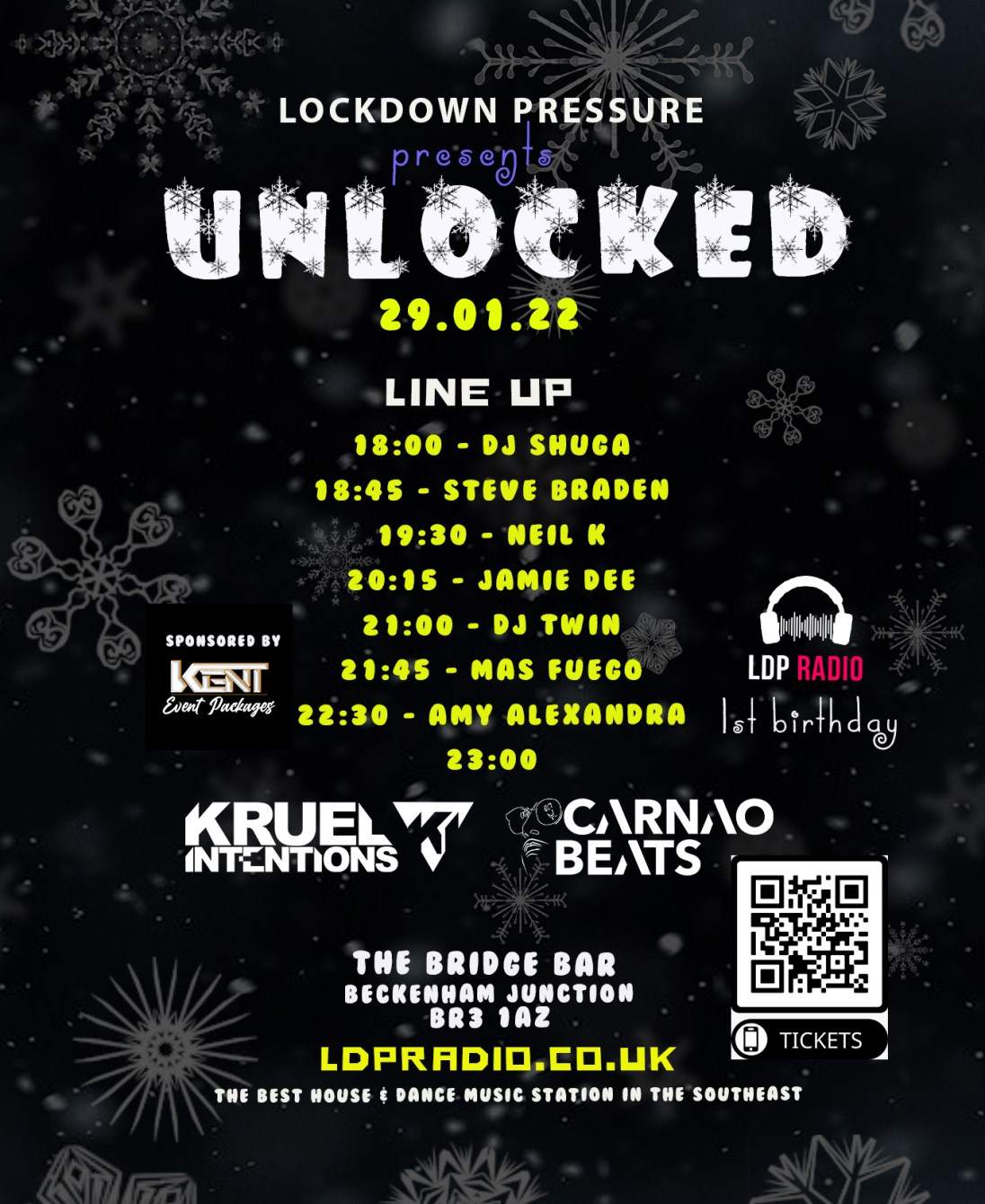 Unlocked - LDP Radio's First Birthday at The Bridge Bar Beckenham, London