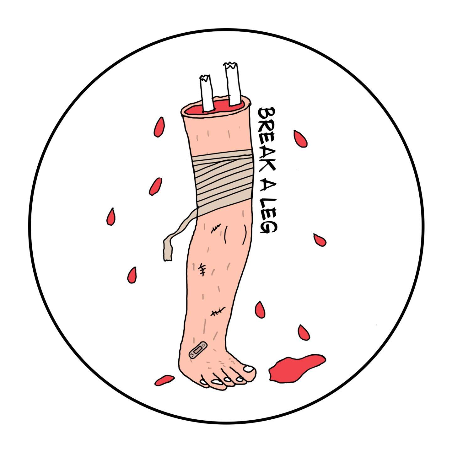 Break A Leg Cartoon
