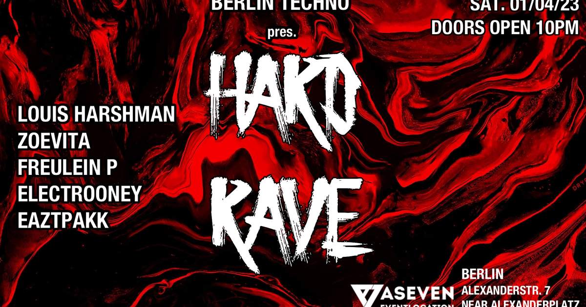 HARD RAVE BERLIN HARDTECHNO TECHNO at ASeven, Berlin