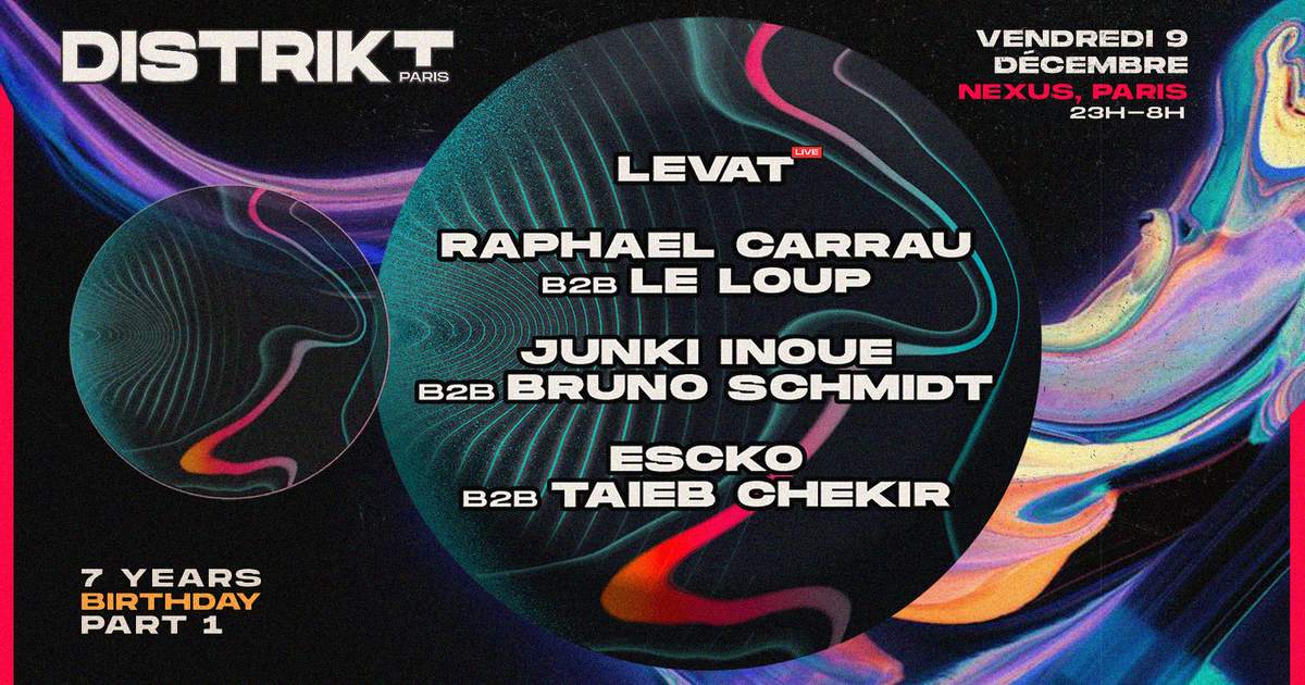 Distrikt Paris 7 Years: Levat, Raphael Carrau, Junki Inoue, Bruno ...