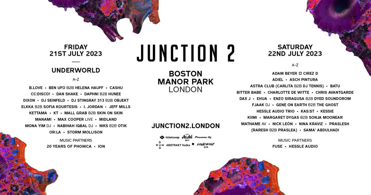 Junction 2 Festival 2023 - Saturday at Boston Manor Park, London · Tickets