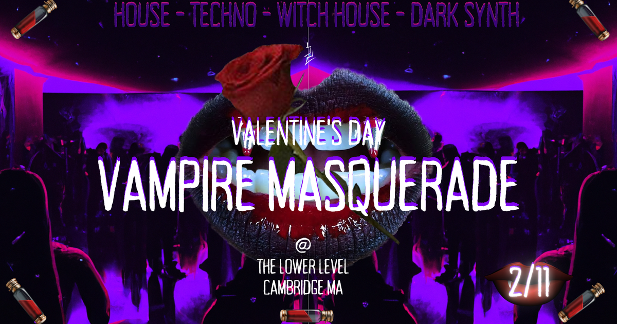Valentine's Day Vampire Masquerade 2/11 at The Lower Level, Boston