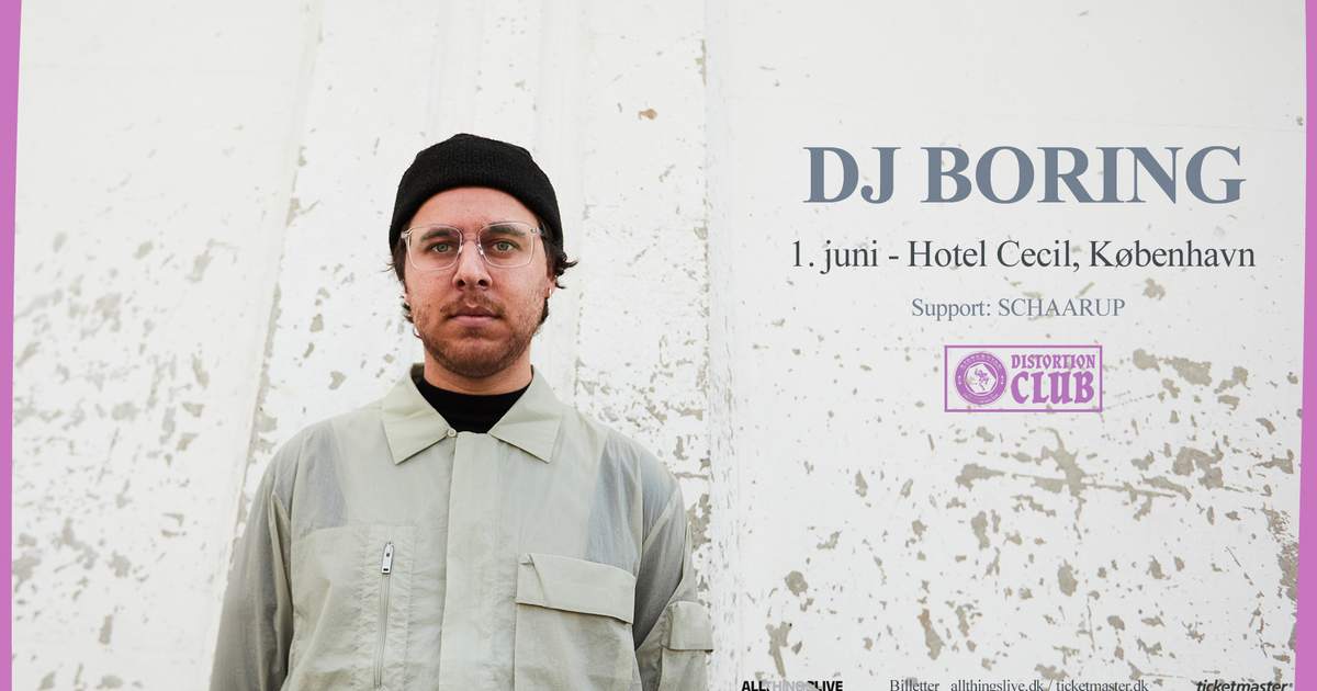 DJ BORING (support: SCHAARUP) at Pumpehuset, Copenhagen