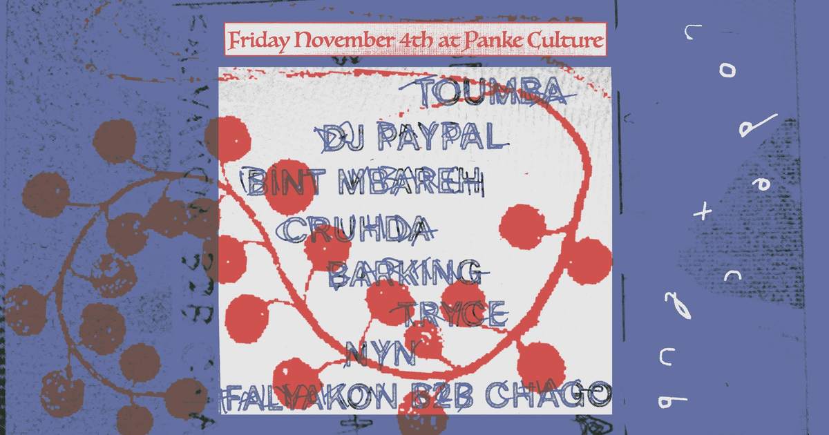 Codex Club: Toumba, Dj Paypal, Bint Mbareh, Cruhda, Barking, Tryce, NYN ...