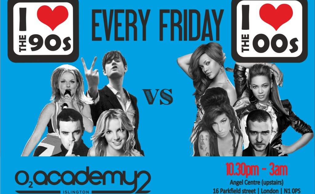 I Love the 90s vs 00s at O2 Academy Islington, London