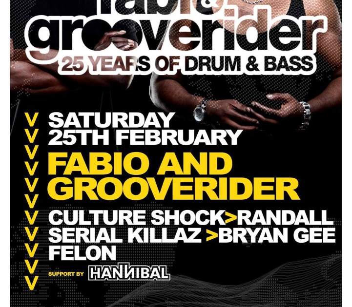 Fabio & Grooverider 25 Years of DNB, Culture Shock & More at Switch ...
