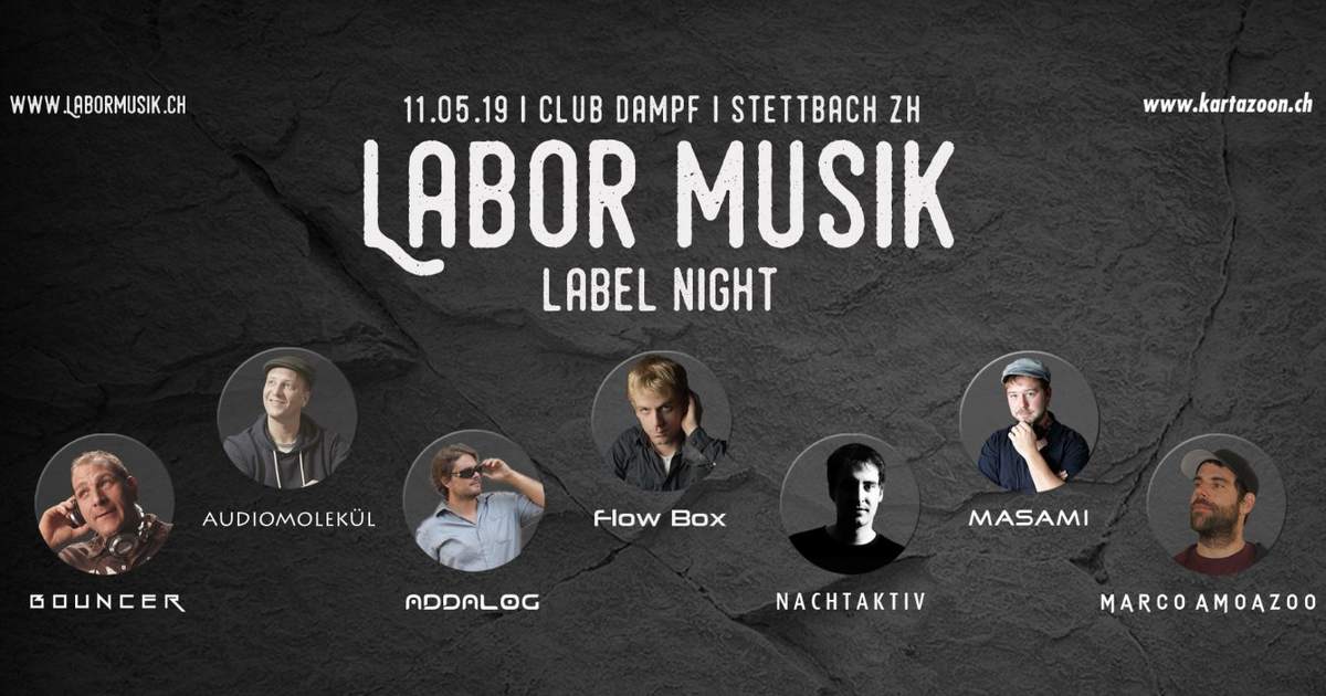 Labor Musik Label Night at TBA - Zürich, Zurich