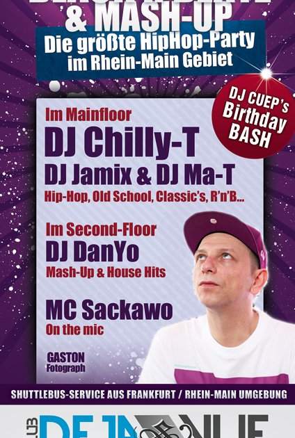 Megaevent- Black'n'beatz & Mash-UP mit DJ Chilly-T at Dejavu - Club ...