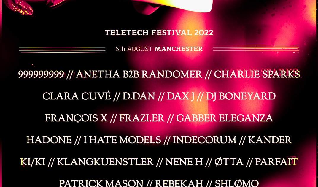 Teletech Festival 2022 Tickets · Manchester, UK