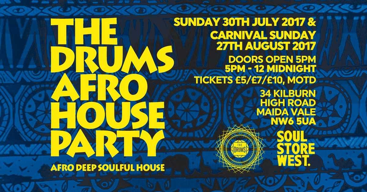 The Drums Afro House Party en Soul Store West, London