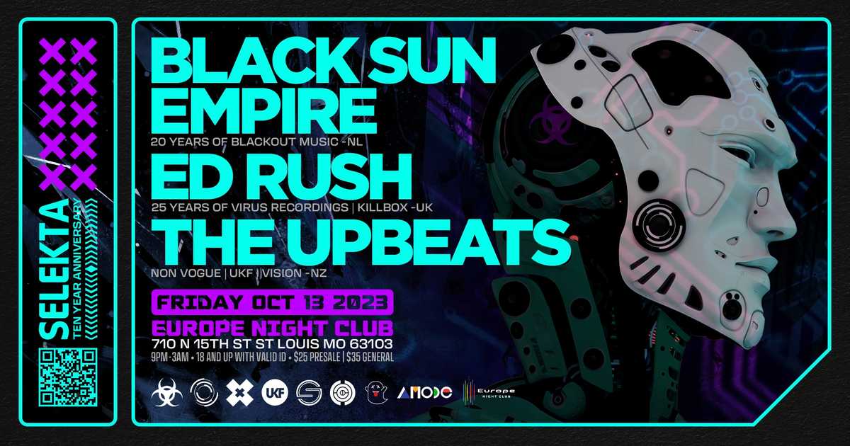 Selekta 10 Year Anniversary: 20 Years of Blackout at Europe Nightclub ...
