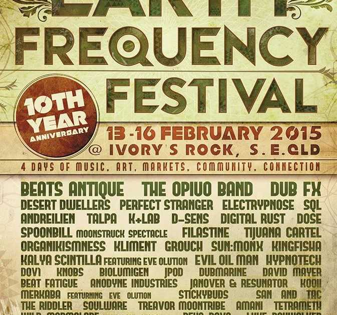 Earth Frequency 2015 bei Ivory's Rock, Brisbane