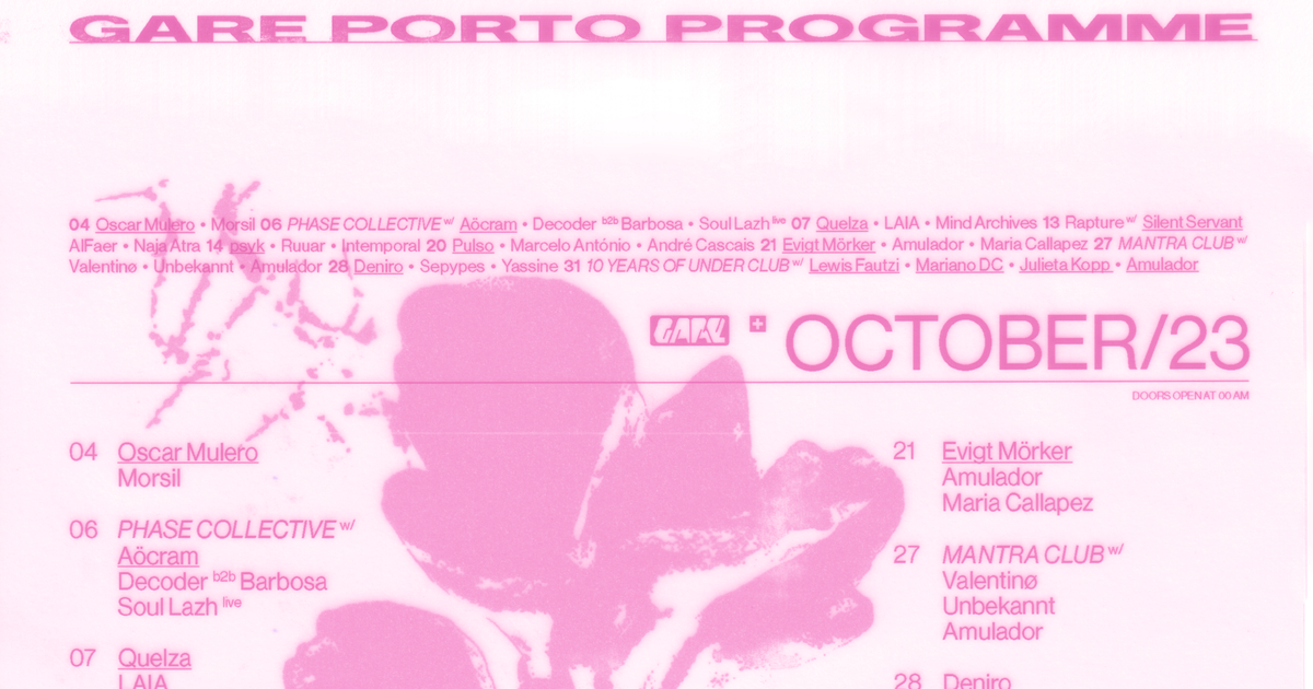 Evigt Mörker + Amulador + Maria Callapez at Gare Porto, Porto