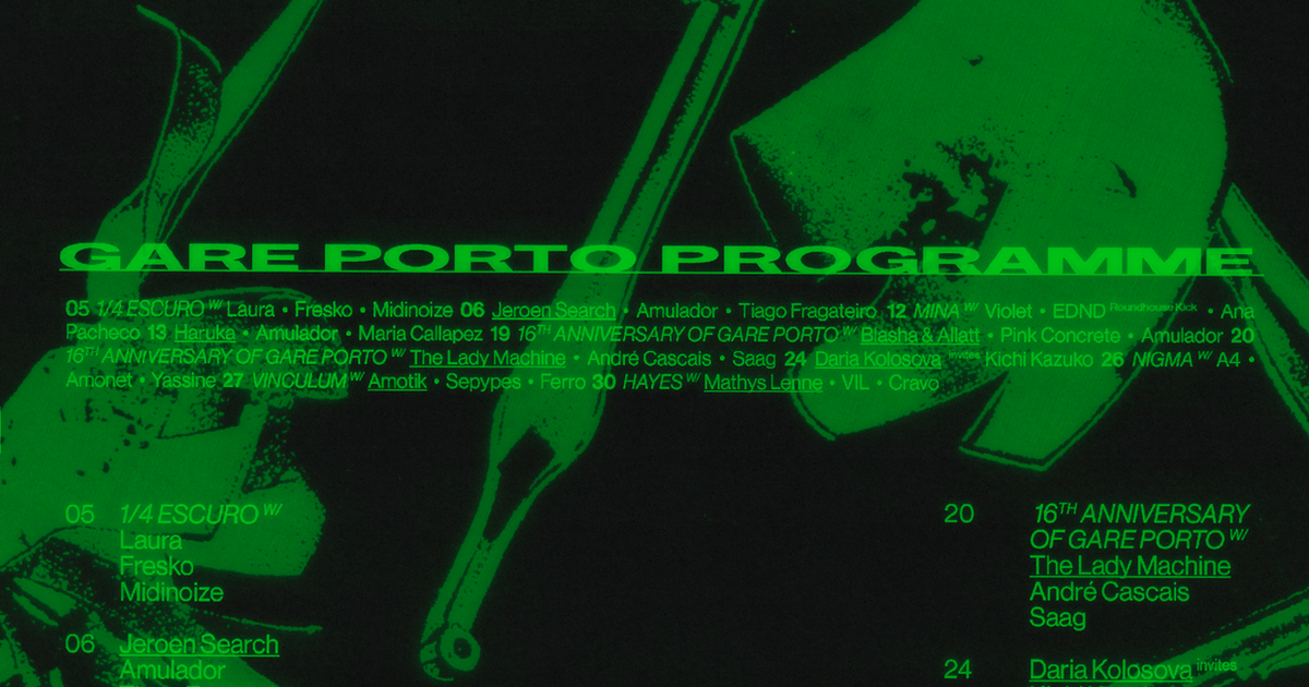 Haruka + Amulador + Maria Callapez at Gare Porto, Porto