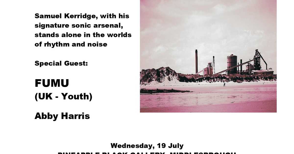 Samuel Kerridge at TBA - Pineapple Black Gallery Middlesbrough , North