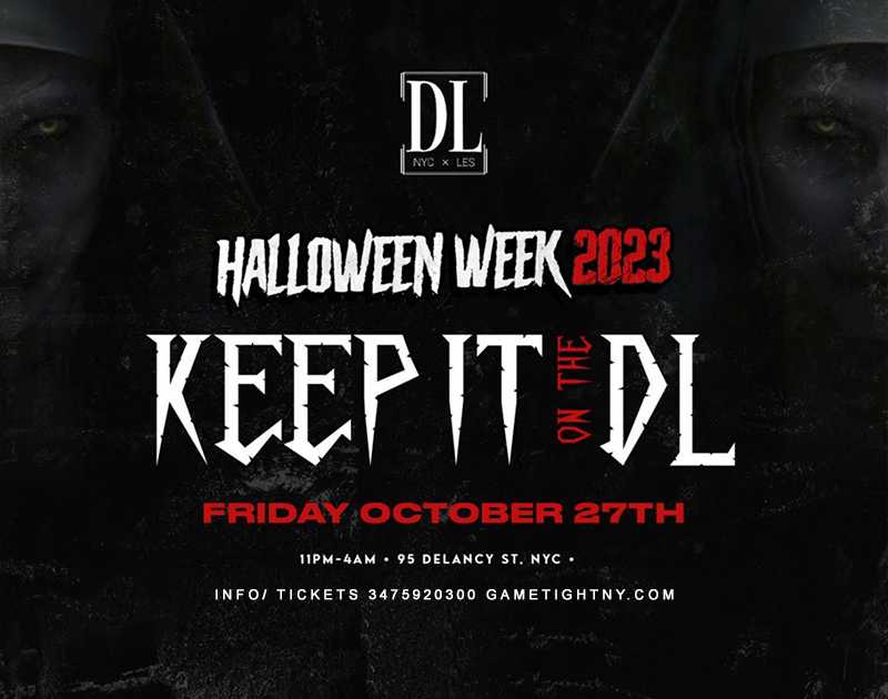 The DL Halloween Friday Night party 2023 at DL, New York City