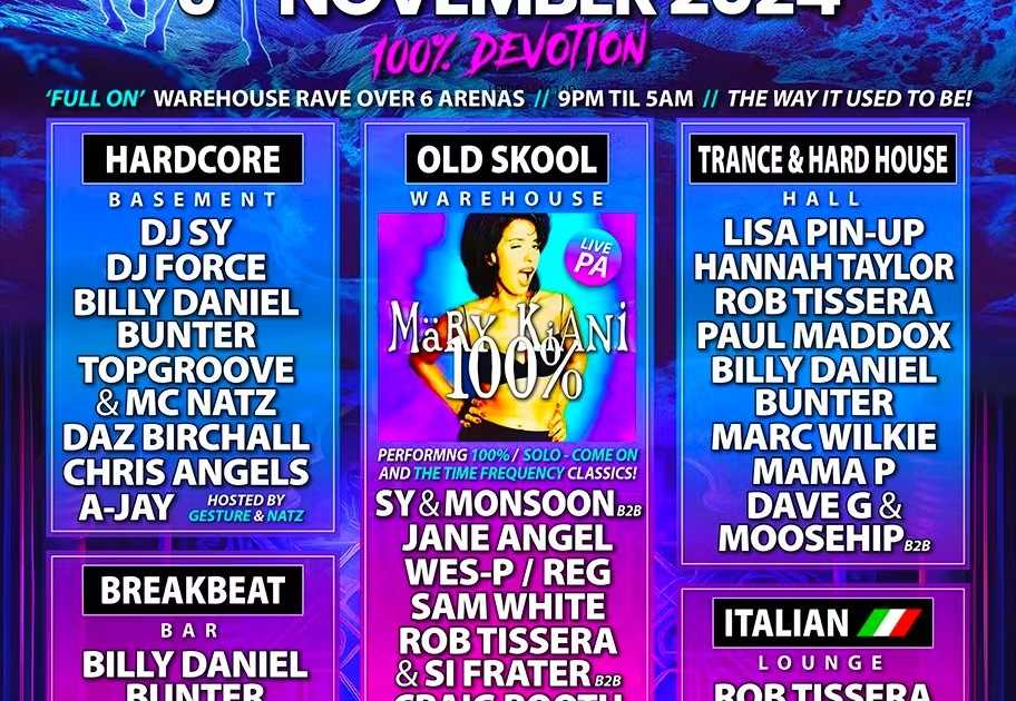 Rejuvenation - November Rave 2024 at Beaver Works, Leeds