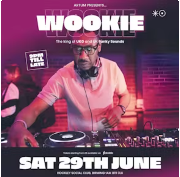 Artum Presents: WOOKIE at Artum, Birmingham
