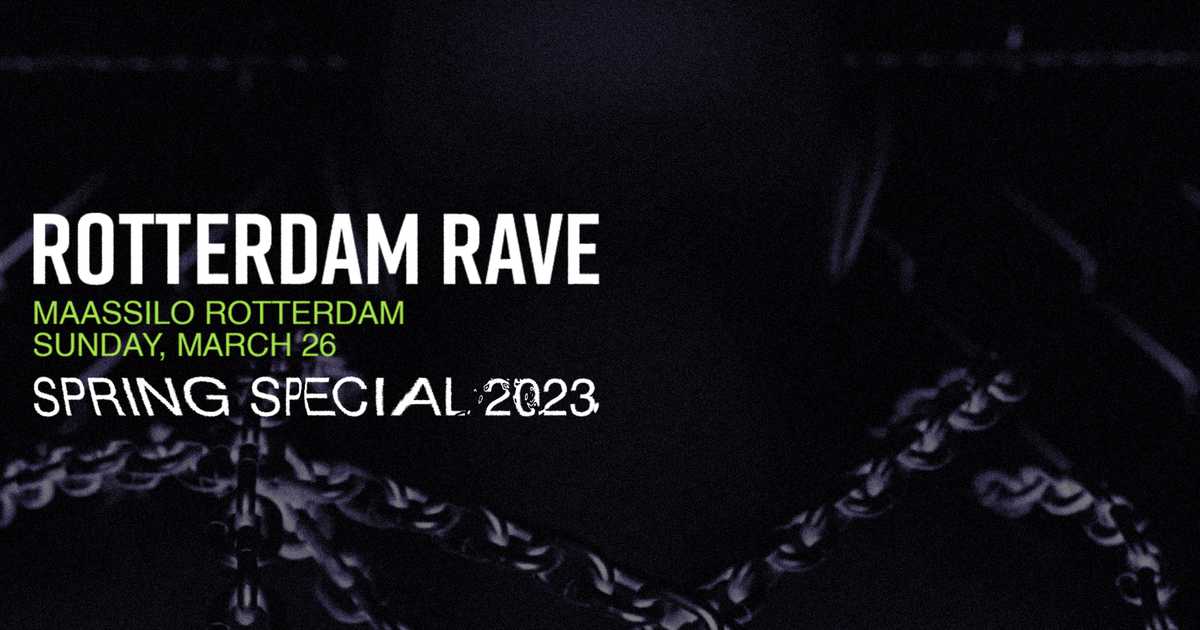 Rotterdam Rave 'Spring Special' 2023 - Sunday at Maassilo, Rotterdam