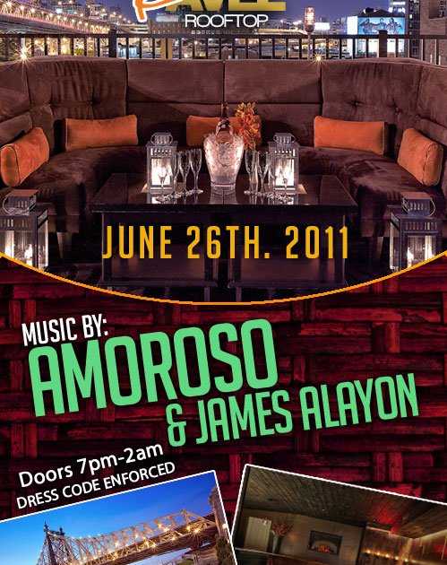 Rooftop Sunset Sessions Sundays with Amoroso & James Ayalon en Ravel ...