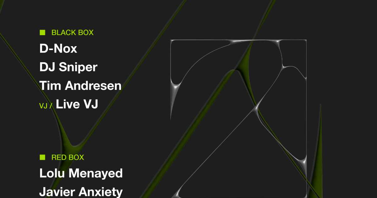 D-Nox / Dj Sniper / Tim Andresen / Anxiety Therapy: Lolu Menayed ...