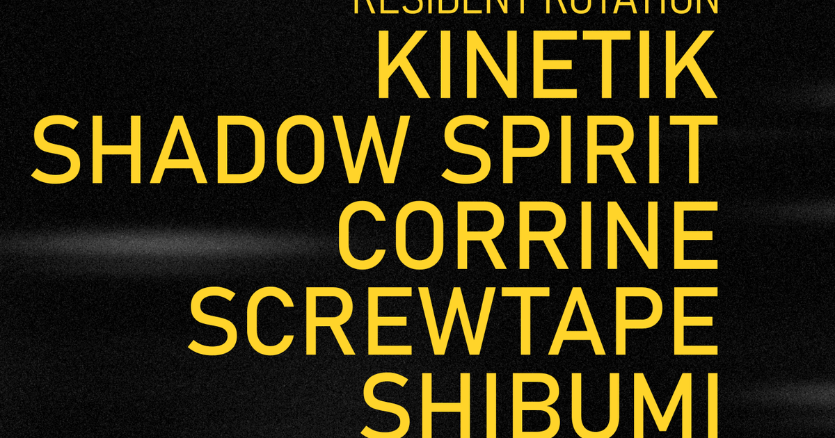 ShelterSF DNB - Kinetik / Shadow Spirit / Corrine / Screwtape / Shibumi ...