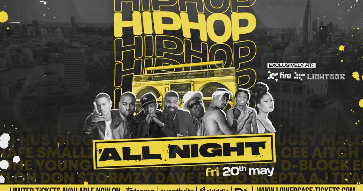 [LIMITED FREE TICKETS] - Hip Hop All Night at Fire & Lightbox at ...
