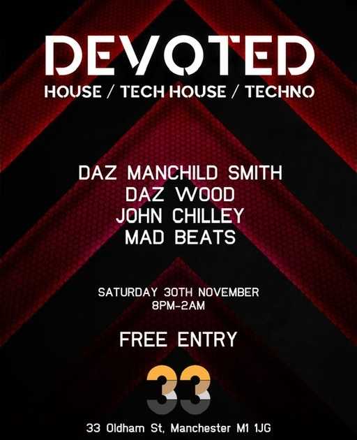 Devoted em 33 Oldham St, Manchester