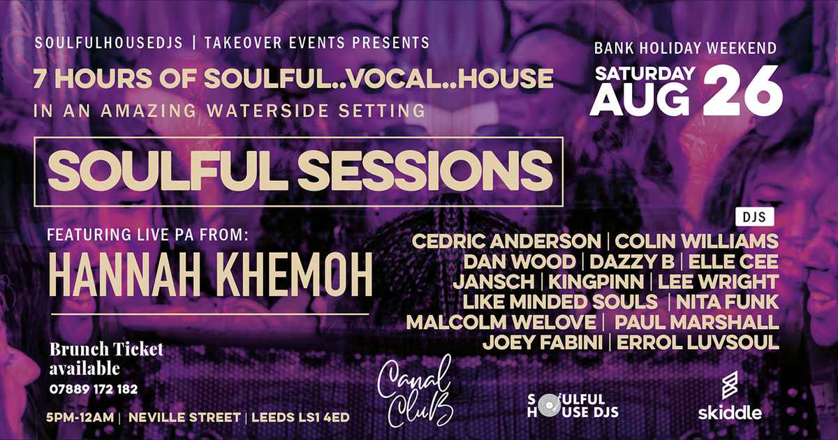 Soulful Sessions at TBA - Canal Club Leeds, Leeds