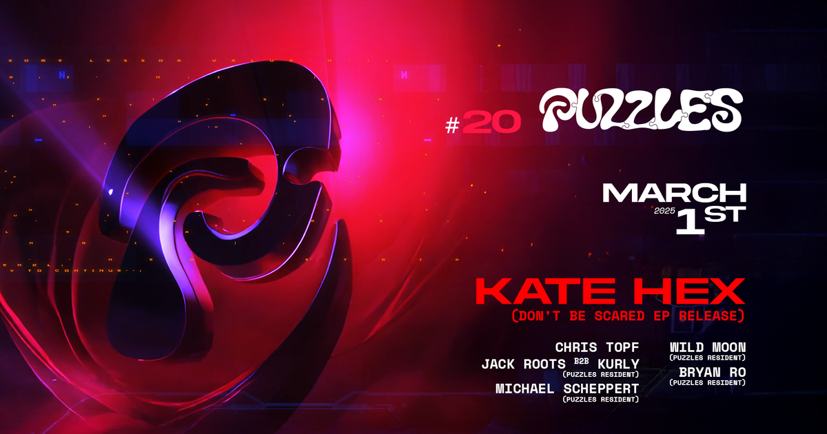 Puzzles #20 feat. Kate Hex at TBA - Marrickville Location - TBA Per ...