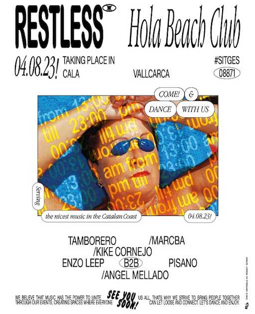 Free Beach Party at Hola Club Sitges hosted by RestlessMusic at Hola ...