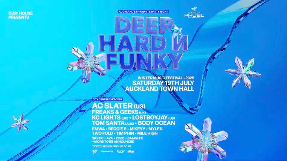 Deep Hard n Funky Winter Music Festival 2025 at Auckland Town Hall ...