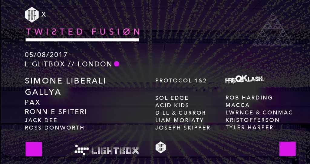 Out-Out x Twisted Fusion w Apollo 84, Simone Liberali, PAX, Gallya ...