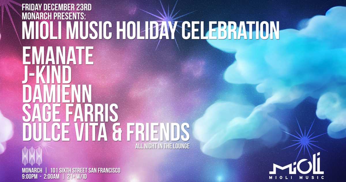 Mioli Music Holiday Celebration en Monarch, San Francisco/Oakland