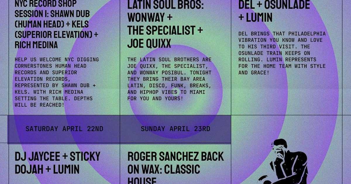 Jaycee + Sticky Dojah + Lumin at Dante's HiFi, Miami