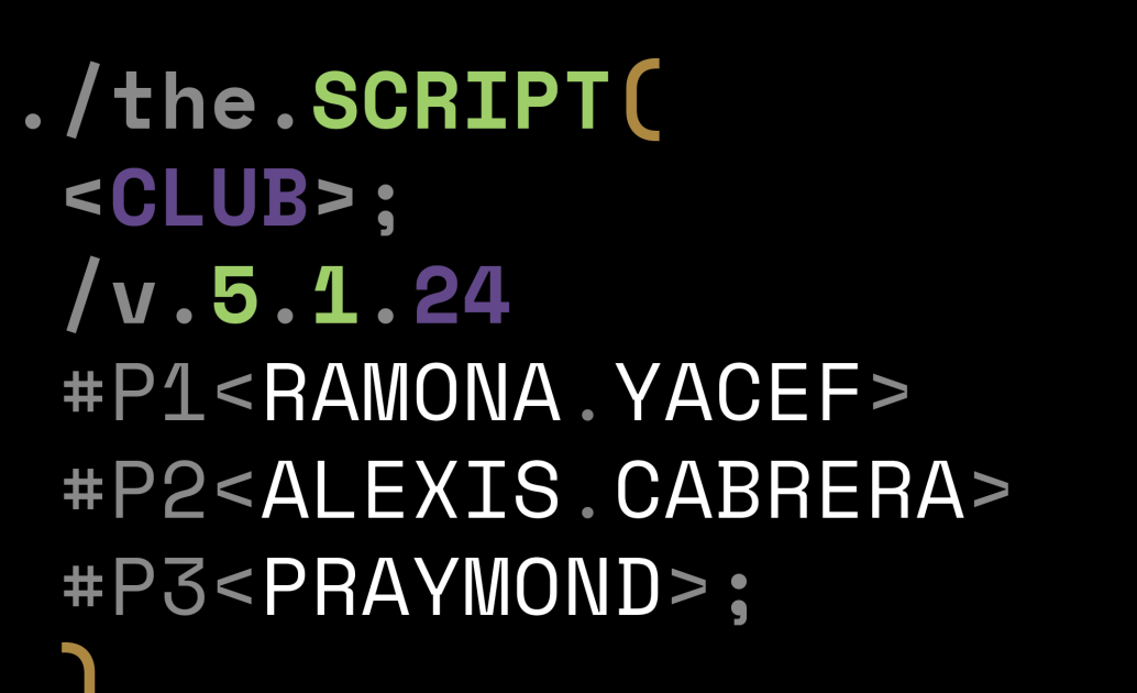 v5.1.24 at The Script Club, Streamland