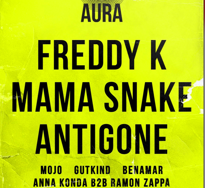 AURA mit Freddy K, Mama Snake und Antigone at Artheater, Cologne