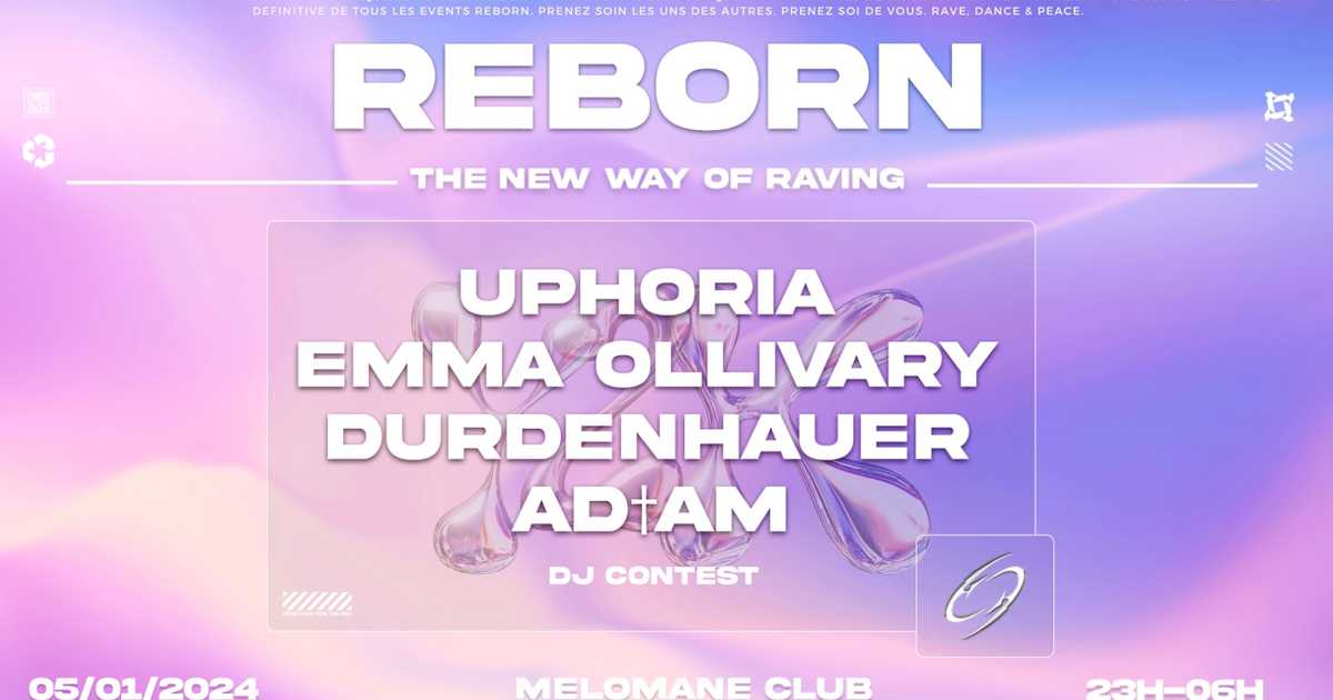 REBORN #1 - uphoria, DURDENHAUER, EMMA OLLIVARY, ADAM at Mélomane Club ...
