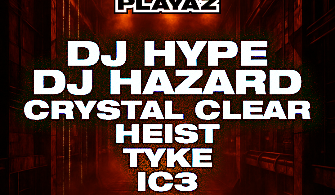 Playaz: DJ Hype b2b DJ Hazard, Crystal Clear, Heist, Tyke, IC3 at Phonox, London