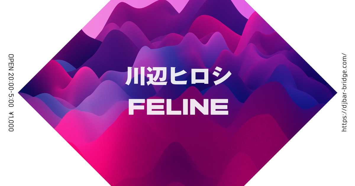 Hiroshi Kawanabe & FELINE at DJ Bar Bridge, Tokyo