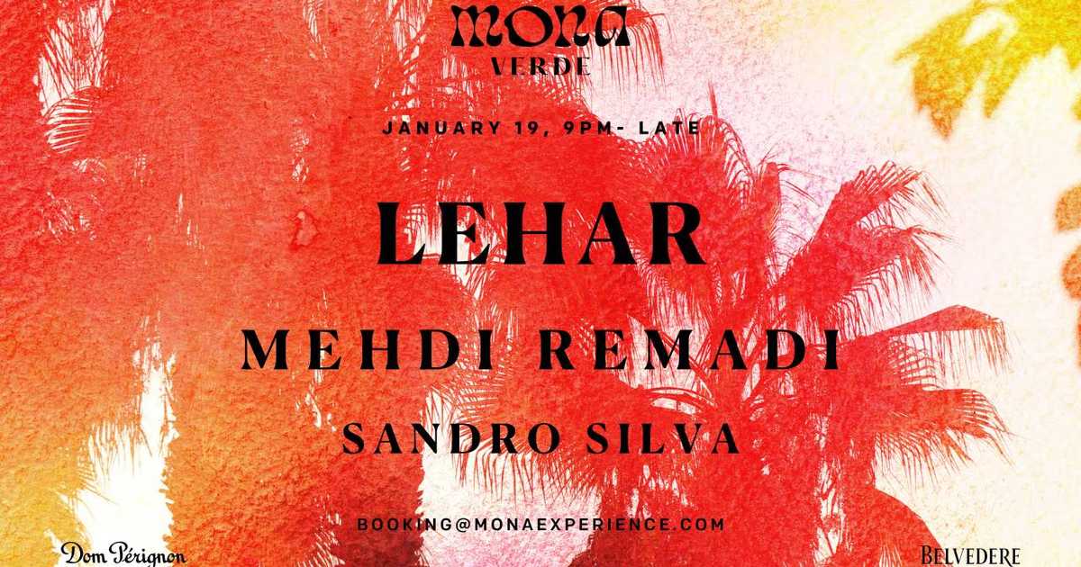 LEHAR X MONA VERDE at TBA - R. Castilho 14C 8th Floor, 1250-066 Lisboa ...