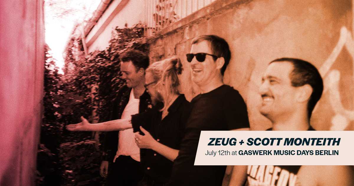 zeug + Scott Monteith at Gaswerk Music Days at Gaswerksiedlung, Berlin