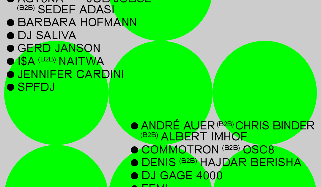 7Y Pulsår with Gerd Janson, SPFDJ, Job Jobse, Jennifer Cardini, Sedef ...