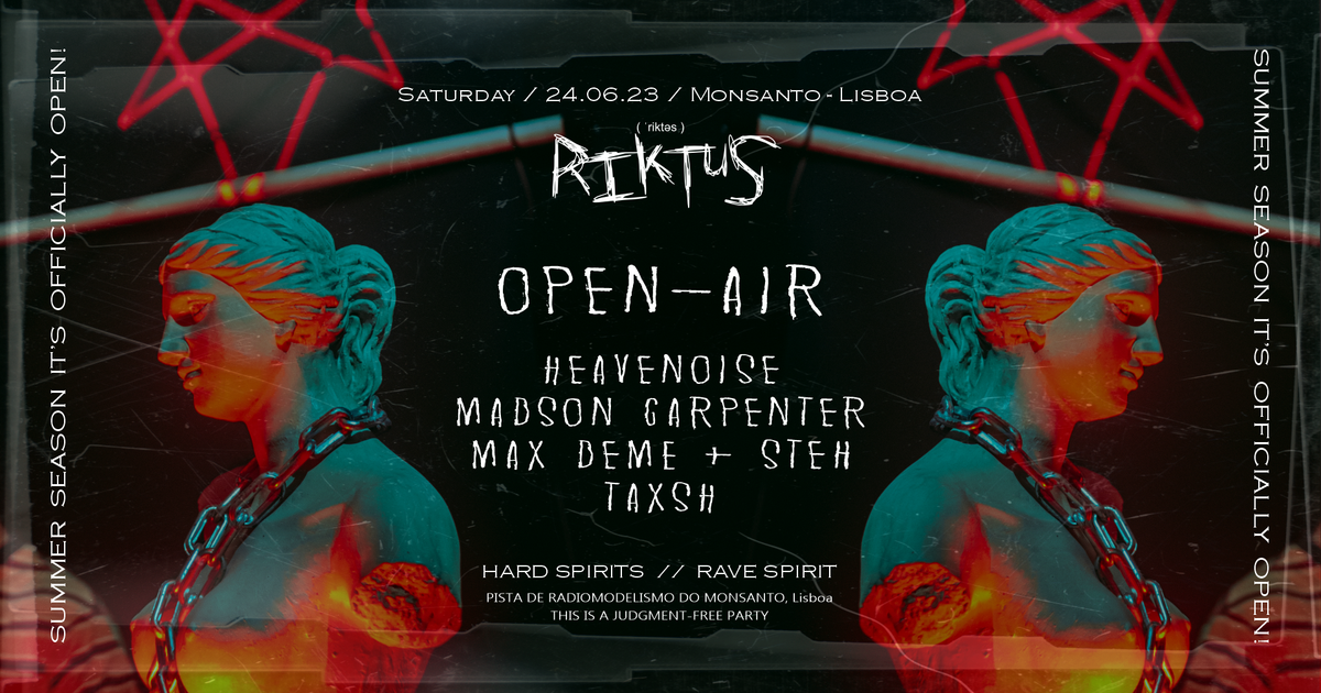 Riktus Open-Air - Rave in the woods em Jardim do Èden, Lisboa