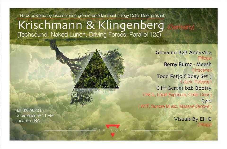 Flux - Inscene -Trilogy & Cellar Door present en TBA, New York City