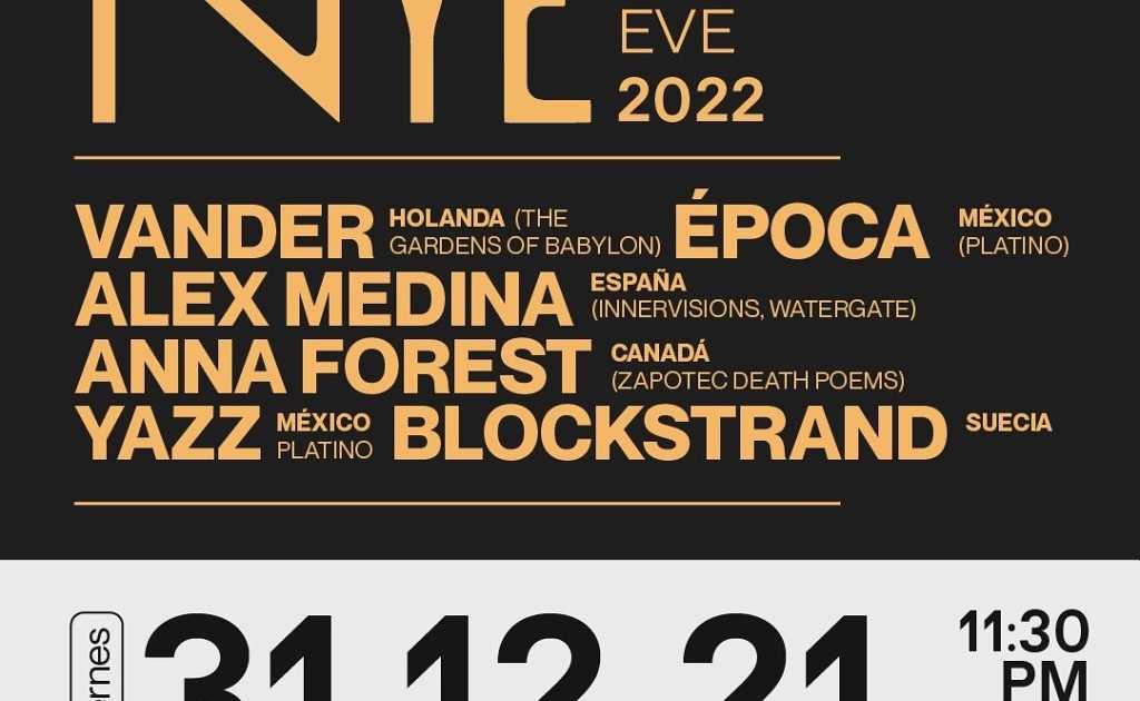 NYE 2022 em Bar Oriente, Cidade do México